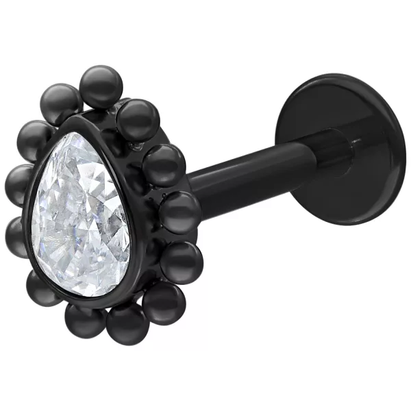 Crystal Teardrop Push-Fit Labret - Wildcat Deutschland