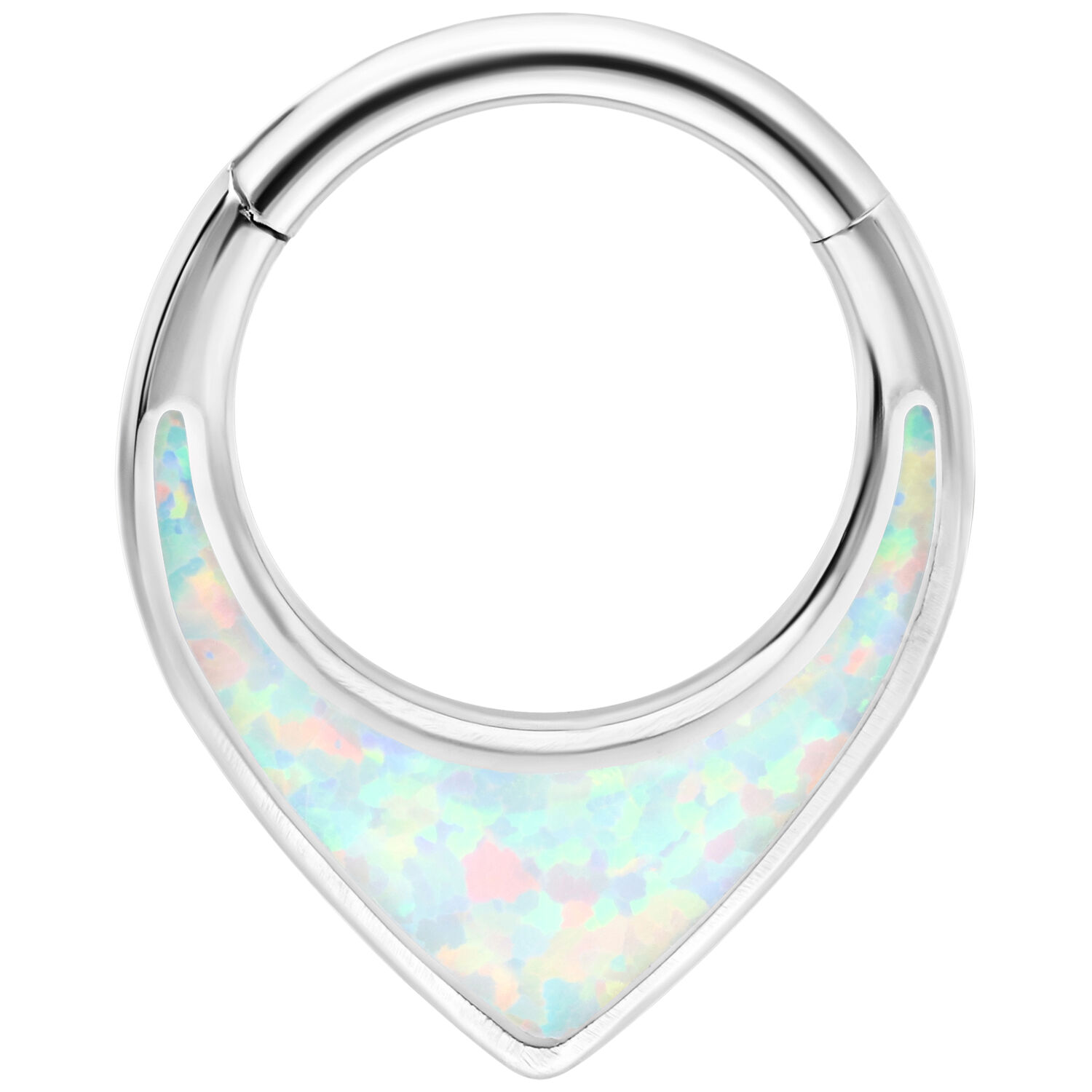 Chunky Synthetic Opal Septum Clicker - Wildcat Deutschland